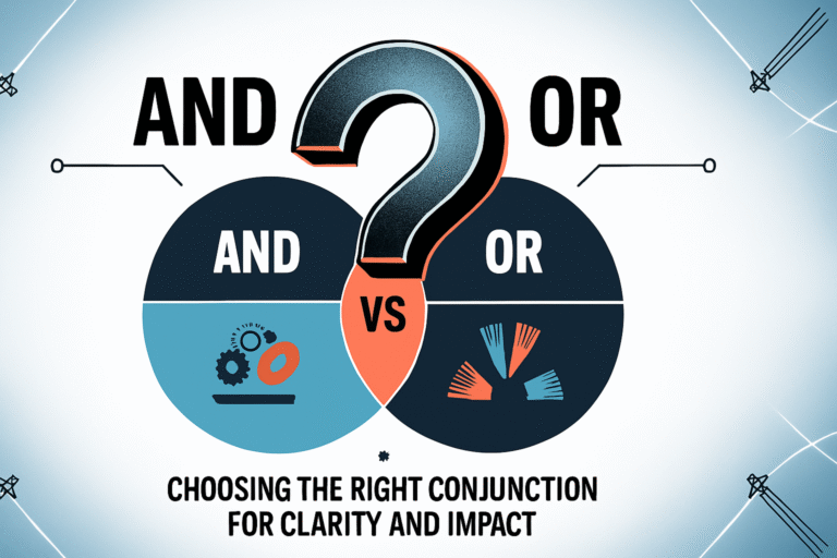 And vs Or: Choosing the Right ConjunctionGrammarpost