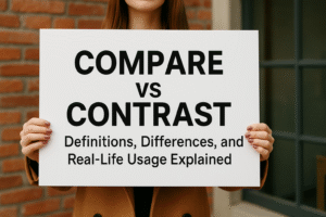 Compare vs Contrast: Definitions, Differences, and Real-Life ...