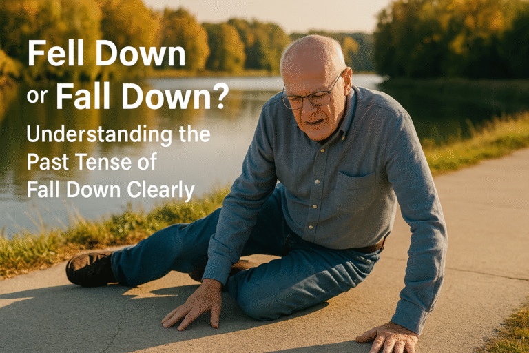 Fell Down or Fall Down? Clear Past Tense ExplanationGrammarpost
