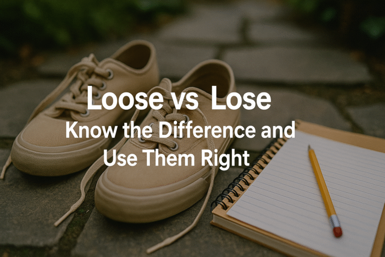 Loose vs Lose: Know the Difference and Use Them RightGrammarpost