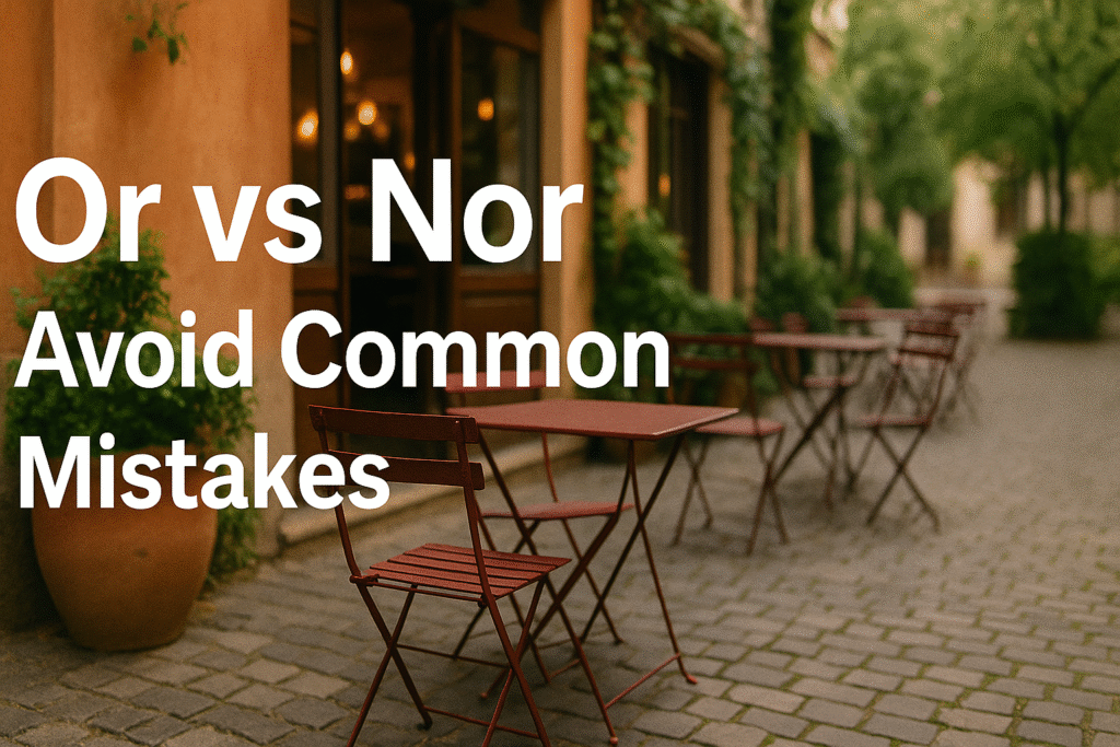 Or vs Nor: Key Differences, Correct Usage, and Common MistakesGrammarpost
