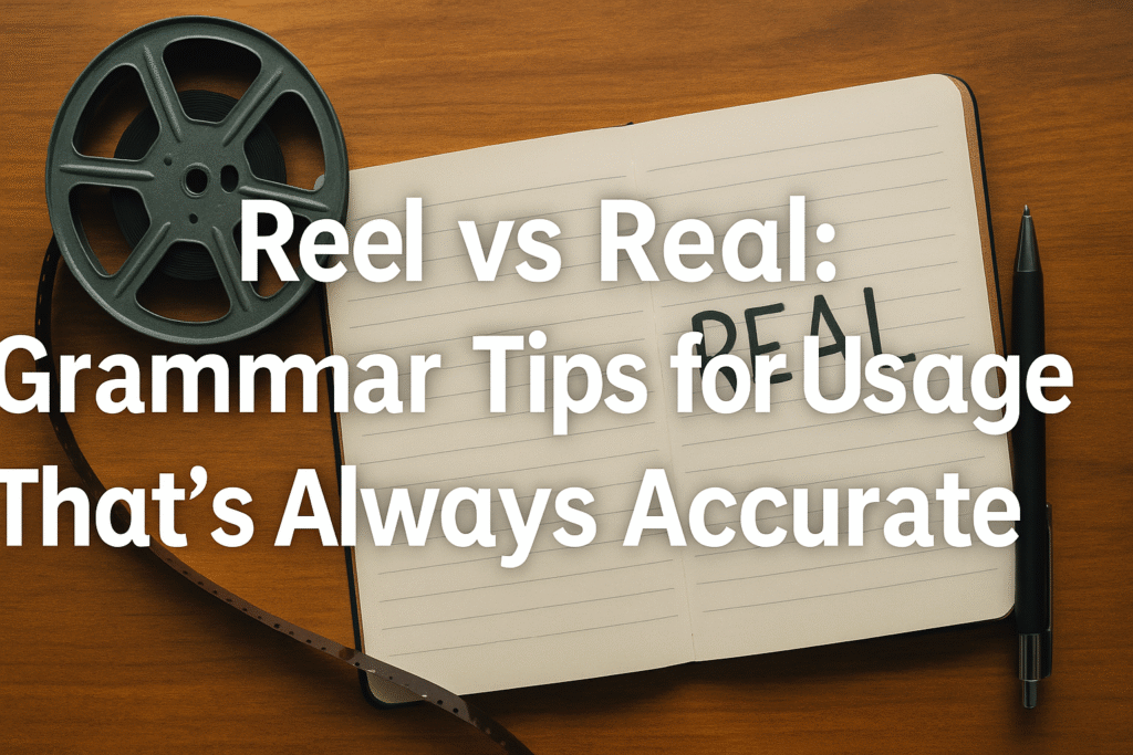 Reel vs Real: Know the Right Word and Use It ConfidentlyGrammarpost