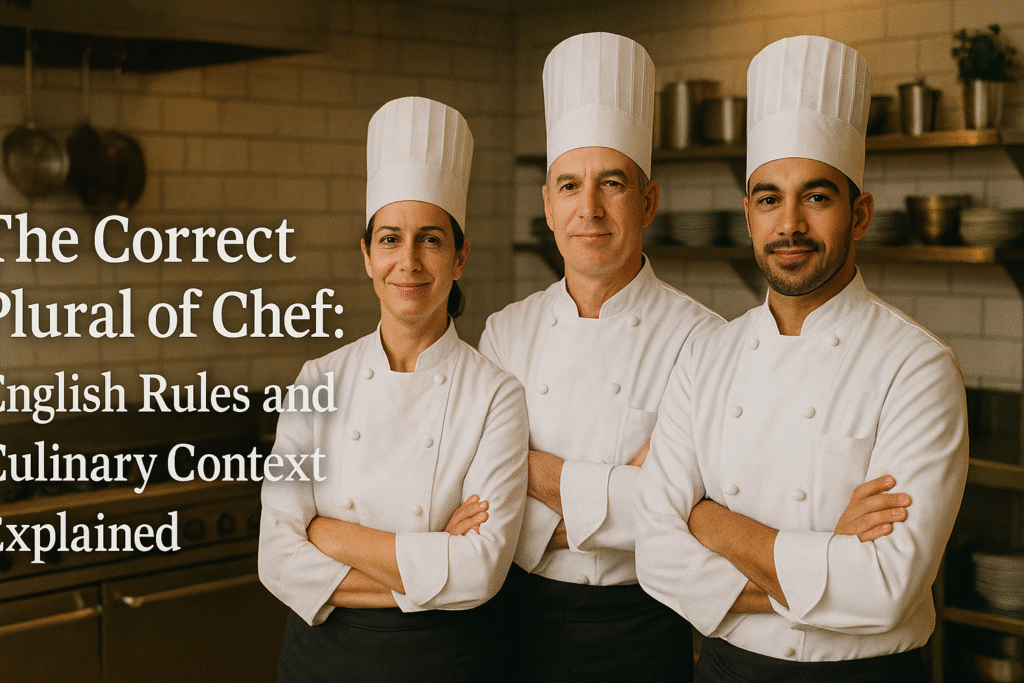 Plural of Chef: English Grammar Rules and Culinary UsageGrammarpost