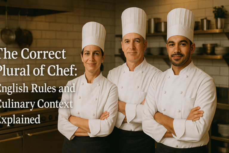 Plural of Chef: English Grammar Rules and Culinary UsageGrammarpost