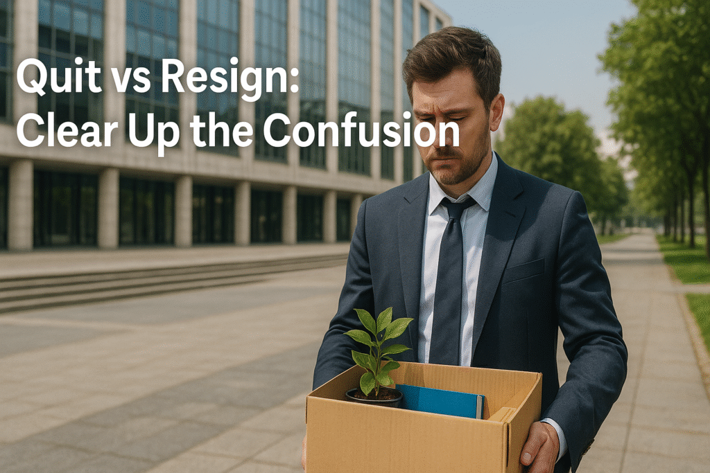 Quit vs Resign – Understand the Key Differences in UsageGrammarpost