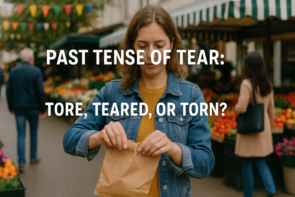 Past Tense of Tear: Tore, Teared, or Torn? Explained with ...